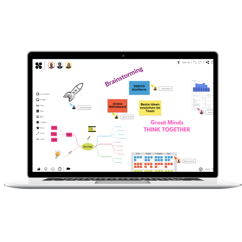 Online Whiteboard Vorlagen Übersicht